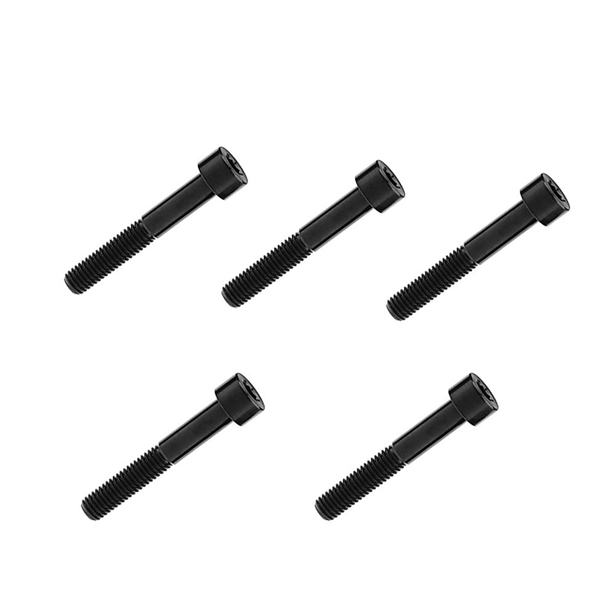 Yaruijia Titanium Bolt DIN912 M8x15 20 25 30 35 40 45 50 60 70mm Square Head Hex Socket Screws Pitch 1.25mm Pack of 5 (M8x40mm, Black)