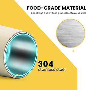 VIVOHOME Water Distiller Countertop 1.1 Gallon/4L 304 Stainless Steel Distilled Water Machine with Smart Switch Purifier Filter for Home Officek, Champagne