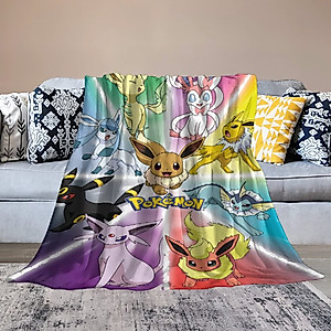Anime Throw Blanket, 30x40 inch Fleece Blanket Lightweight Blankets for Sofa, Couch, Bed, Camping, Travel - Super Soft Cozy Microfiber Blanket and Xmas Gift