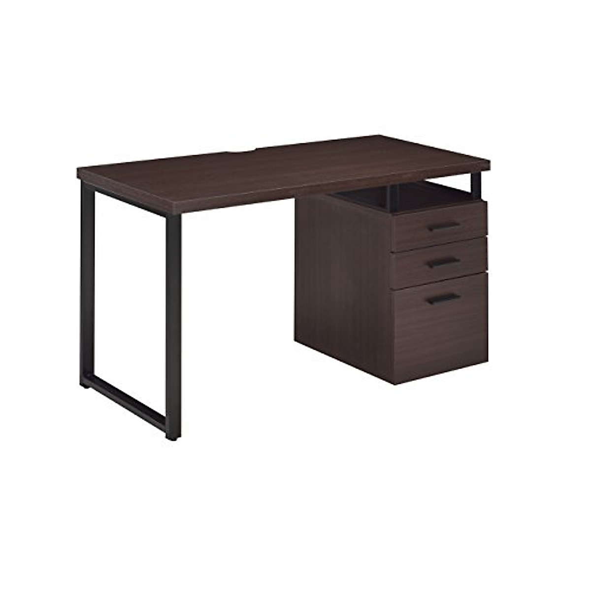 Acme Coy 3-Drawer Wooden Home Office Desk in Dark Oak