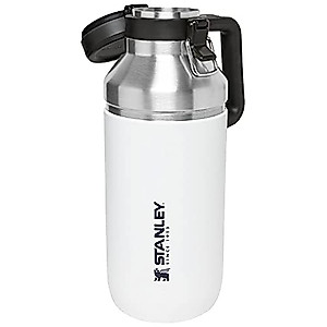 Stanley Go Growler, 64oz Stainless Steel Vacuum Insulated Beer Growler, Rugged Growler with Stainless Steel Interior, 24 Hours Cold and 4 Days Ice Retention