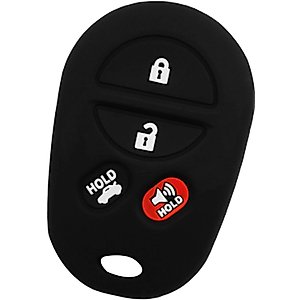 KeyGuardz Keyless Remote Car Key Fob Shell Cover Soft Rubber Case for Toyota Avalon Solara Highlander Sequoia Sienna