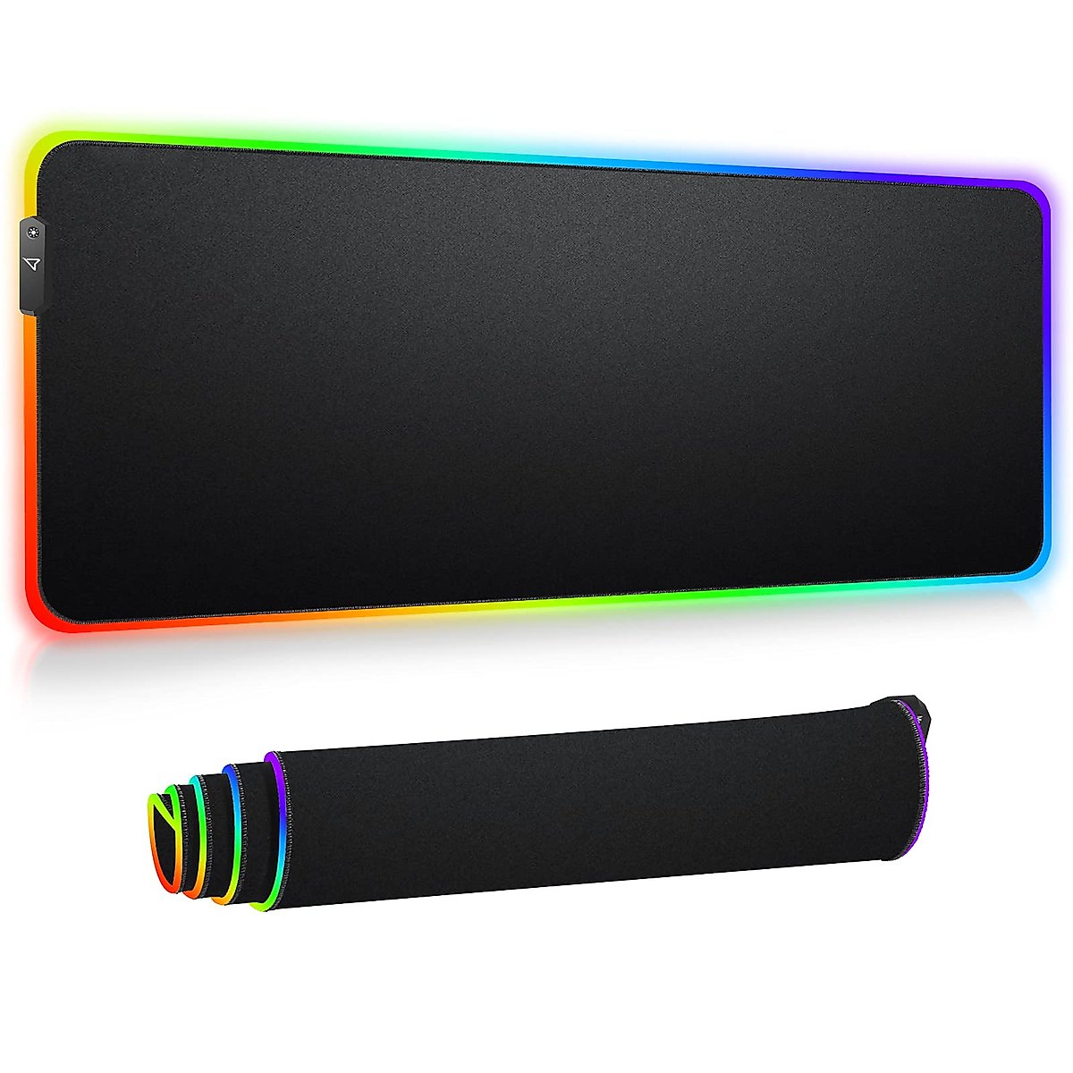 Dpower RGB Gaming Mouse Pad - Large Extended 13 Lighting Mode LED Soft Mouse Pad, Non-Slip Rubber Base, Waterproof, Computer Keyboard Mousepad Mat XL for Pro Gamer, 31.5X11.8Inch