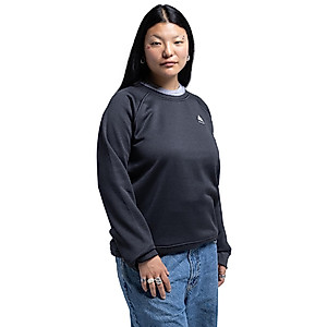 Burton Women's Oak Crewneck Fleece, True Black Heather, M