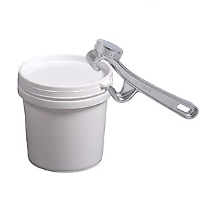 5 Gallon Aluminum Bucket Pail Opener Silver Buckets Lid Wrench Can Opener Lid Remover Tool sturdy pail opener for Home Office