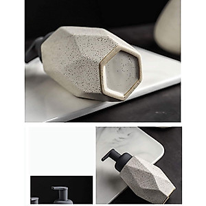 Soap Dispensers Soap Dispenser Foam Press Bottle 440ml/14.8oz Ceramic Liquid Soap Dispenser for Bathroom,Bedroom Countertop