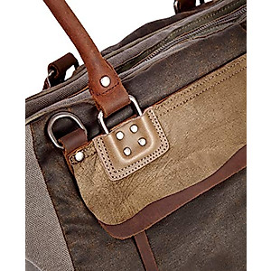 TSD Brand Tapa Canvas Satchel Bag (Grey)