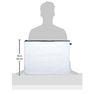 Alvin, PVC Mesh Zipper Bag, 16 x 21 Inches, Clear - NB1621