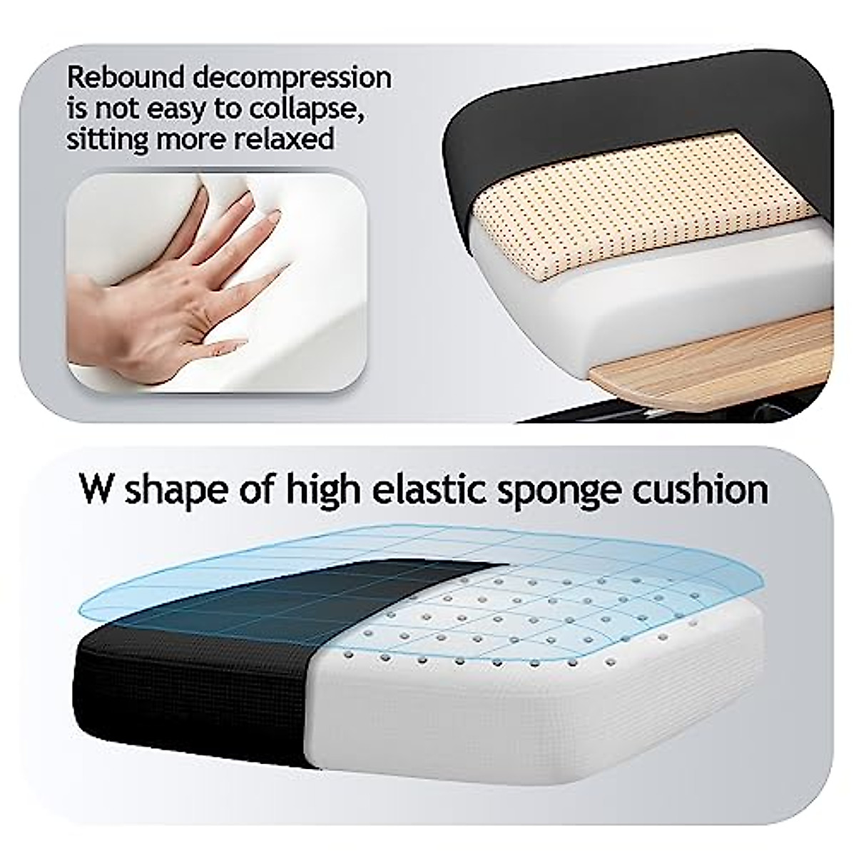 KERDOM Ergonomic Office Chair, Rolling Swivel Executive Desk Chair, Breathable Mesh Gaming Chair with Adjustable Headrest, 3D Armrest and Lumbar Support for Home Office White