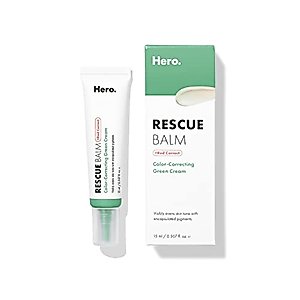 Rescue Balm +Red Correct Post-Blemish Recovery Cream from Hero Cosmetics - Intensive Nourishing and Calming for Dry, Red-Looking Skin After a Blemish - Dermatologist Tested and Vegan-Friendly (0.5 fl oz)