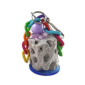 Bird Calcium Teeth Grinding Chew Treats Toy for Parrot Parakeet Cockatiel Conure Gerbil Rat Mouse Guinea Pig Chinchilla