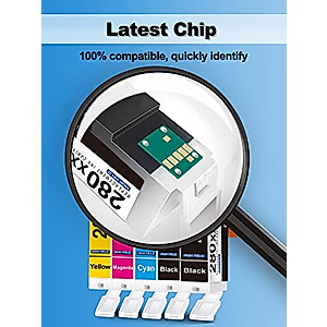 KINGWAY 280 281 XXL Ink Cartridges Replacement for Canon 280XL PGI-280 281 XL CLI-281 XL (for Canon tr8620 Ink cartridges) Work with TR8620a TR8520 TR8600 TS9120 TS9521C TS6120 TR8622 Printer, 5 Pack