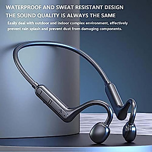 Sound Wave Conduction Bluetooth Headset - Bone-Conduction Wireless Earbuds - Long-Lasting Battery Life - Waterproof Stereo Surround Sound Headset - for Outdoor Sports