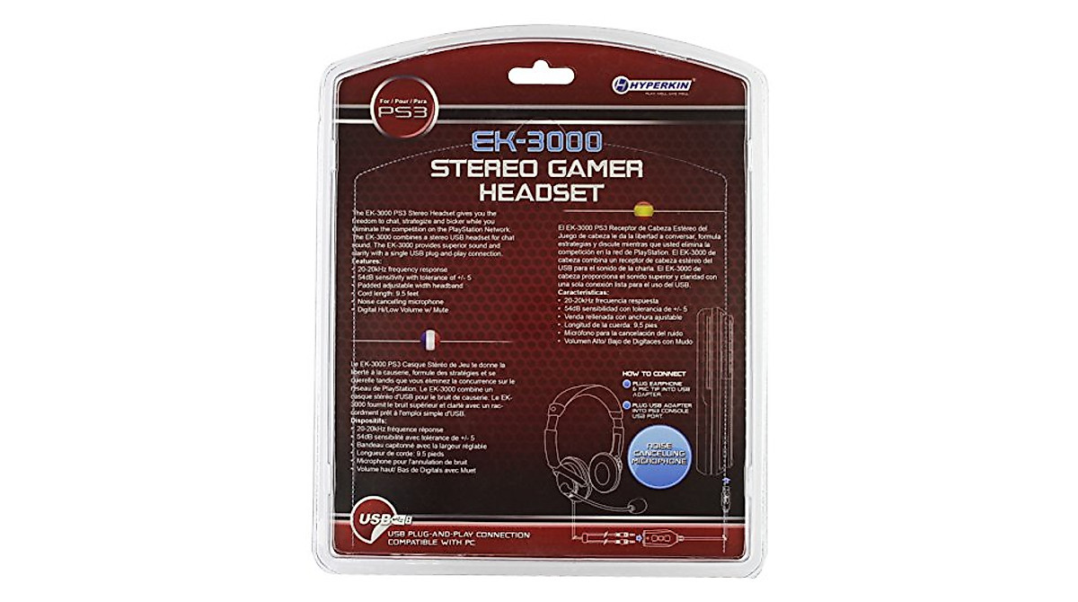 Hyperkin PlayStation 3 EK-3000 Gamer Headset