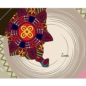 Congo Map Poster Art DRC Central African Decor Design Unframed