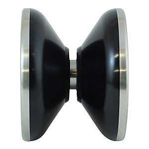 Black Yoyo King Ghost Bi Metal Aluminum and Steel Professional Trick Yoyo with Ball Bearing Axle and Extra String