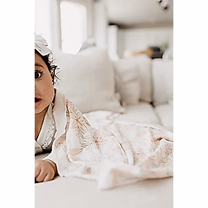 Large Premium Knit Baby Swaddle Receiving Blanket "Kiana" by Copper Pearl