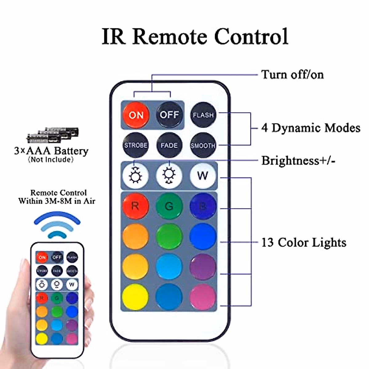 Creatrek Submersible LED Lights, Waterproof Pool Lights Outdoor, Battery Operated Pool Lights for Hot Tub Party Pumpkins 4 PCS