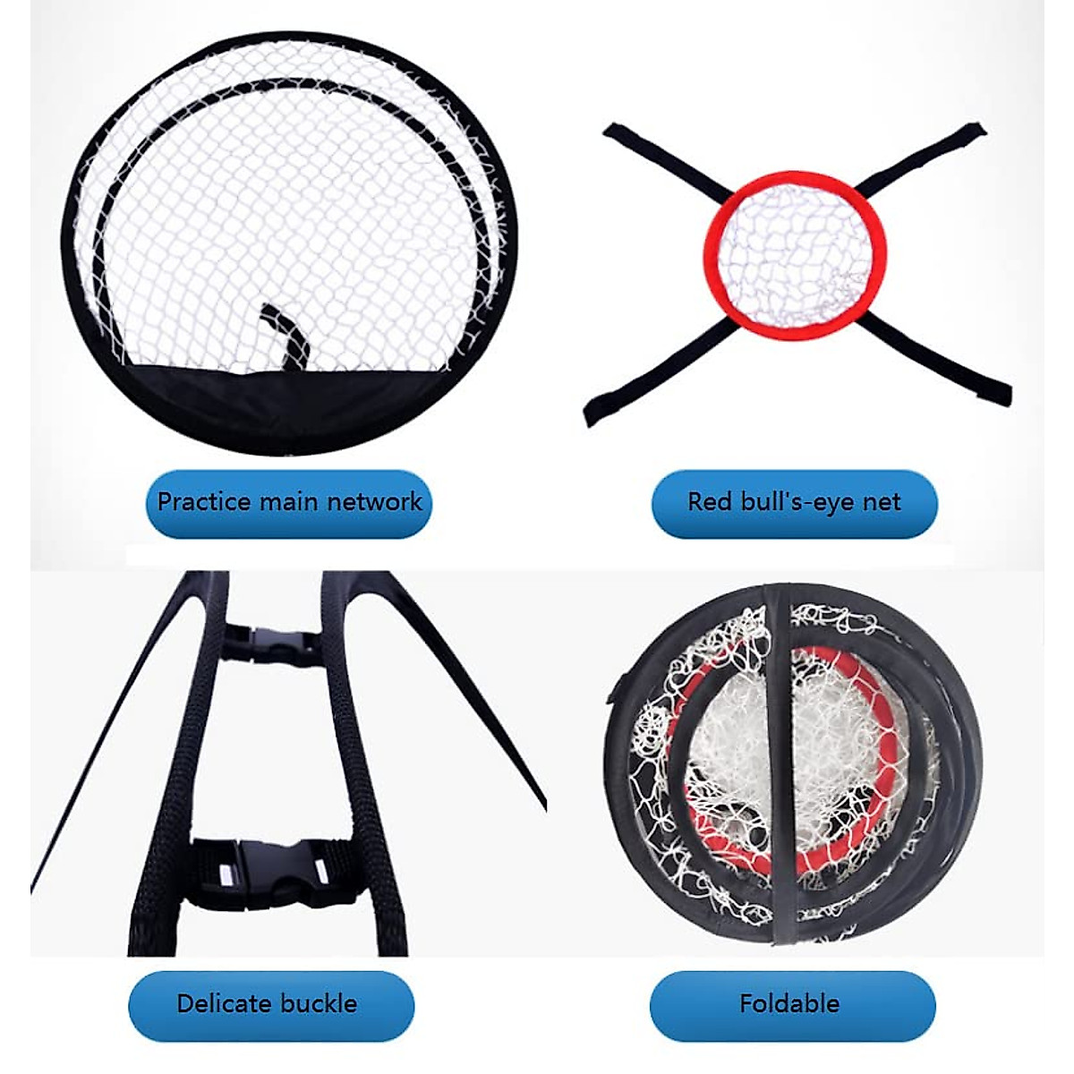 Pop-up Golf Chipping Net，Swinging Rod Hitting Target，Pole Cutting Training Equipment for Outdoor Home Golf Practice