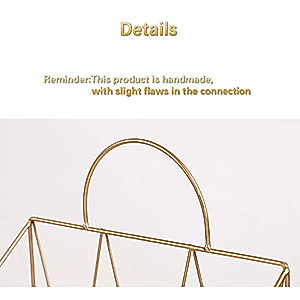 MRBJC Premium Nordic Style Iron Storage Basket,Secure Fastening-Suitable for Newspaper, Paperwork, Magazines, Keepsakes, Toys-Great for Anywhere The Home White 25.5x10x38cm