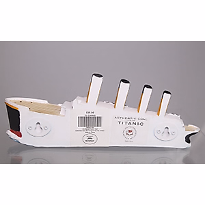 Titanic 3D Ship Model with Authentic Coal from RMS Titanic