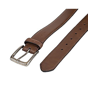 Columbia Men's Trinity Logo Belt-Casual Dress with Single Prong Buckle for Jeans Khakis