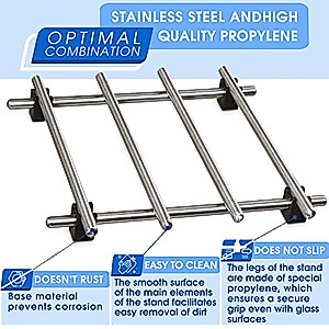 2Pcs Stainless Steel Trivet Instant Pot - 7 by 7-inch Stainless Steel Pot Stand Kitchen Trivets for Hot Dishes - Cast Iron Trivet for Wood Stove Trivet Runner - Trivets for Kitchen Counter Pot Holder