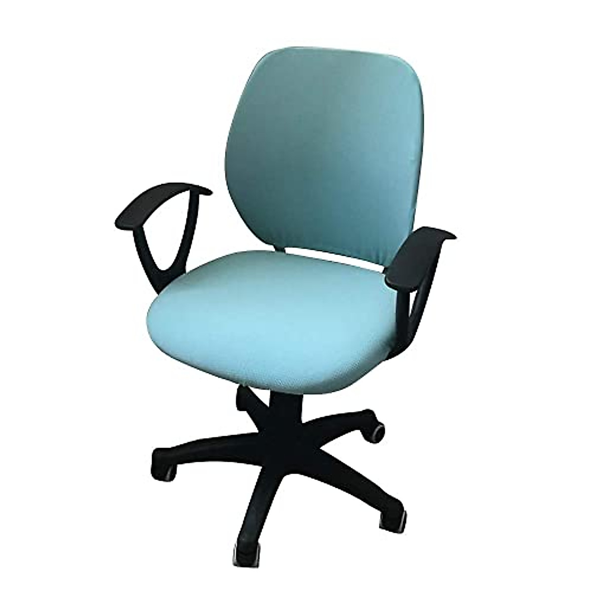 Flexible Computer Chair Cover Office Swivel Chair Cover- Protective & Stretchable Universal Chair Covers Stretch Rotating Chair Slipcover (Blue)