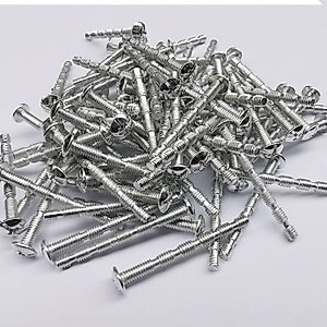 Truss Head Break Away Screws, Imperial 8-32 Thread x 1-3/4", 80-Pcs/11ounces Long Slub Bolts for Cabinet Drawer and Door Handles and Knobs，Long Slub Machine Phillips Screws