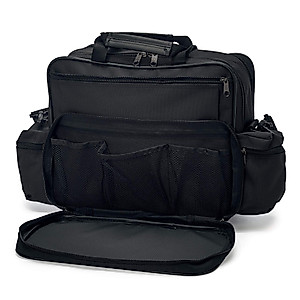 Hopkins Medical Products Home Health Shoulder Bag, 600D Waterproof Exterior, Large Storage Compartments, Removable Adjustable Shoulder Strap, 14x11.5x8