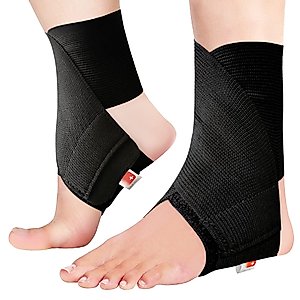 Azmec Ankle Brace for Sprained Ankle – Adjustable Ankle Wrap for Sprains, Strains, Inflammation, Swelling, Pain, Ankle Braces for Women and Men - (Large)