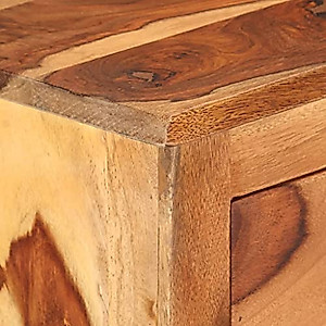 vidaXL Sideboard Coffee Bar Buffet Cabinet Modern with Storage Console Table for Kitchen Dining Room Living Room Hallway Entryway Solid Wood Sheesham