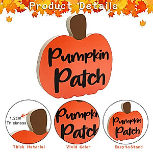 12 Pieces Fall Tiered Tray Decor Fall Wooden Signs Decor Set Include Pumpkin Gnome Truck Wood Sign Letter Sign Table Centerpieces for Thanksgiving Autumn Harvest Home Table Tiered Tray Decor