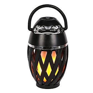 LED Flame Speaker Lamp, Unique Men Gifts Torch Atmosphere Outdoor Echo Portable Stereo Bluetooth Speakers with HD Audio and Enhanced Bass Night Light BT 5.0 for iPhone Android Electronics For Men