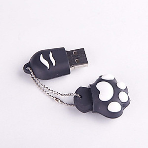 Premium Black Paw USB Flash Memory Drive 8GB