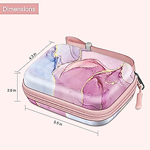 Fintie Protective Case for Canon Ivy Mini/Canon Ivy 2 Mini/Ivy CLIQ/Ivy CLIQ+/ Ivy CLIQ2/ Ivy CLIQ+2 Instant Camera Photo Printer - Shockproof Hard Shell Carrying Case, Dreamy Marble