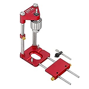Woodpeckers Auto Line Drill Guide, Portable Drill Guide, Drill Up To 2 Inch Holes, Versatile Base and Fence System