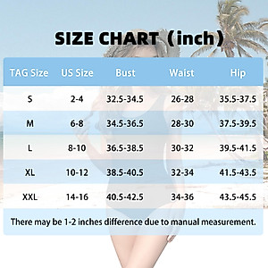American Trends Swimsuit Women One Piece Bathing Suit for Women Tummy Control Modest Swimwear Long Torso Athletic Swimming Suits for Teens Girls Blue&Green 10-12