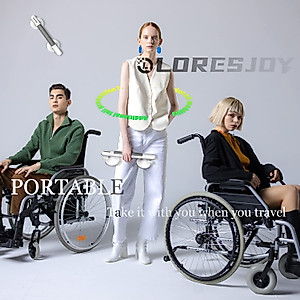 LORESJOY Handicap Grab Bars for Bathtubs and Showers, 12 inch Grab Bars for Bathroom with Indicators, Suction Cup Shower Handle for Elderly, Balance Assist Safety Bath Handle Bathroom Balance Bar