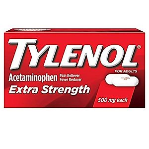 Product Of Tylenol Extra Strength, Pain/Fever Reducer Caplets, Count 1 - Headache/Pain Relief / Grab Varieties & Flavors