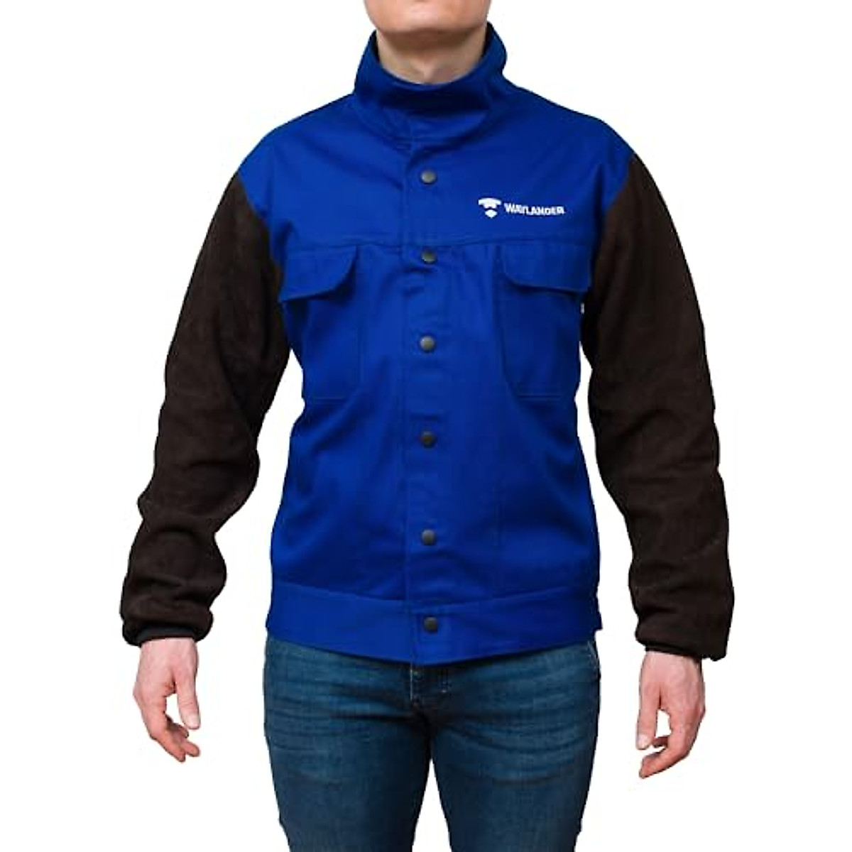 Waylander DVALIN Hybrid FR Leather Welding Jacket Flame Retardant Cotton Leather