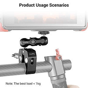 SmallRig Multi-Functional Ballhead Clamp Double Ball Adapter with Bottom Clamp - 2164