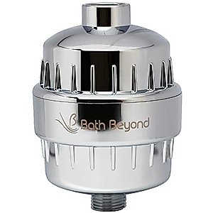 Bath Beyond Shower Filter Vitamin C 15 Stage High Output Water Filter With cartridge for Hard Water - Shower Head Filter Removes Chlorine Fluoride and Improves The Condition of Your Skin, Hair