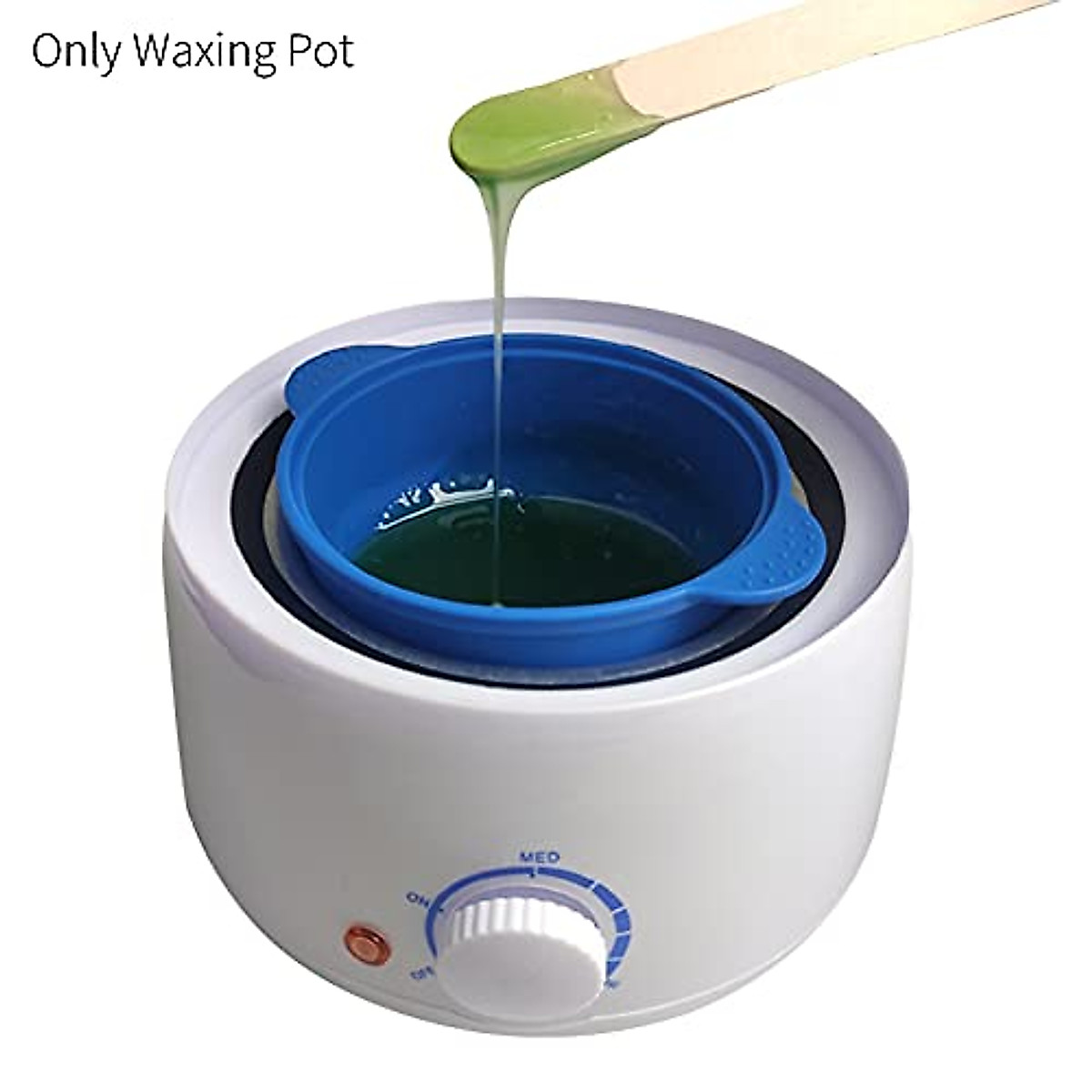 Replacement Waxing Pot,Non-stick Heat Resistant Bowl With Handle Silicone Liner Home