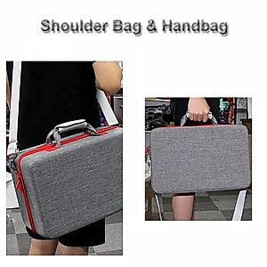 SYMOCA PS5 Carrying Case, Compatible with Playstation 5 Console, Waterproof and Shockproof Storage Travel Bag for PS5 Controllers, Cables, Game Disc or Other Accessories