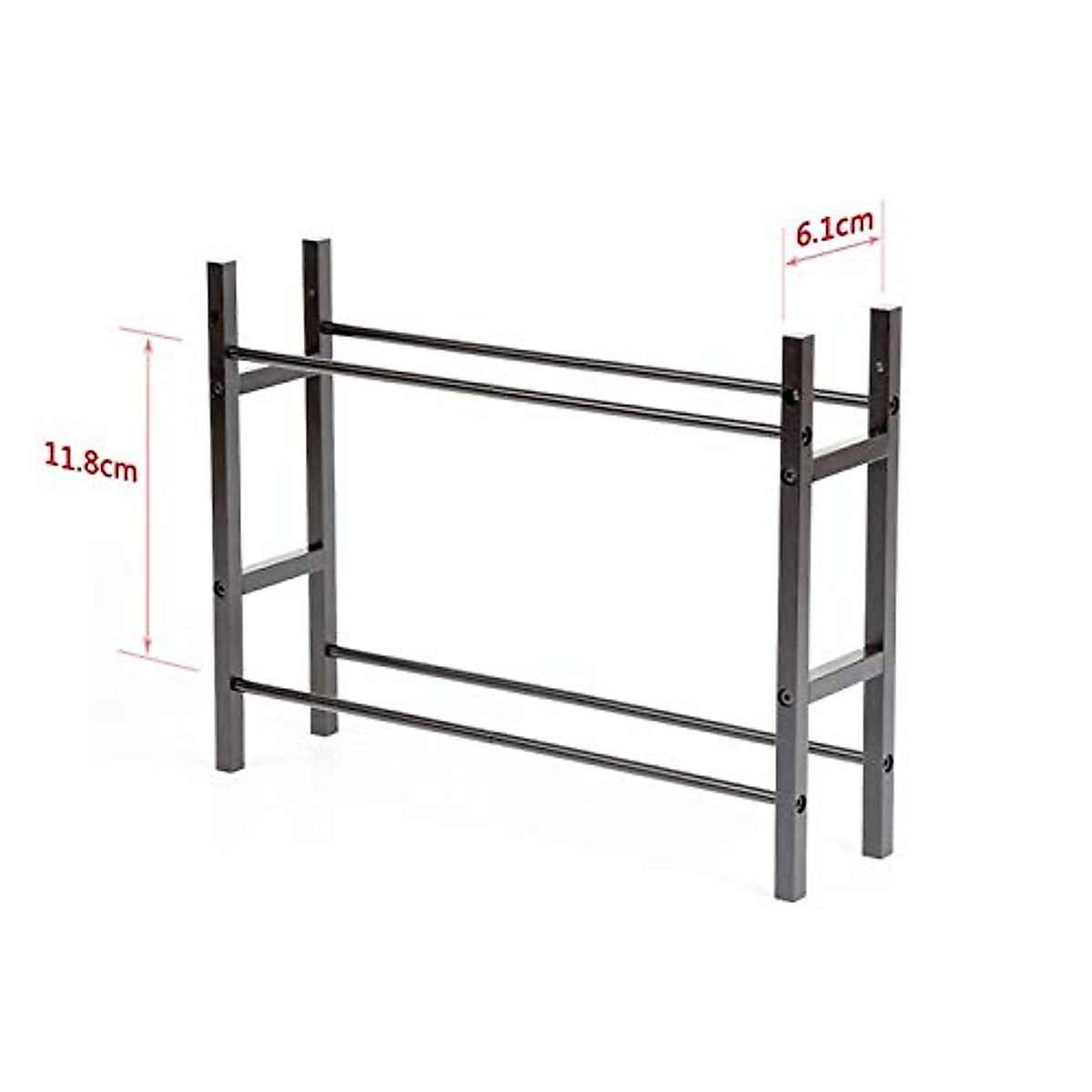 Facibom Tire Rack Storage Garage Organizer for TF2 SCX10 D90 TRX4 1/10 RC Car Truck Crawler Tires,Black