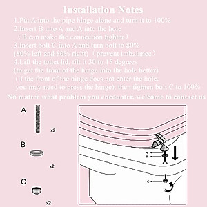 BLOFDE Round Toilet Seat Wood Toilet Seat Prevent Shifting with Zinc Alloy Hinges American Standard Size Toilet Seat Easy to Install also Easy to Clean (Round,Pink)