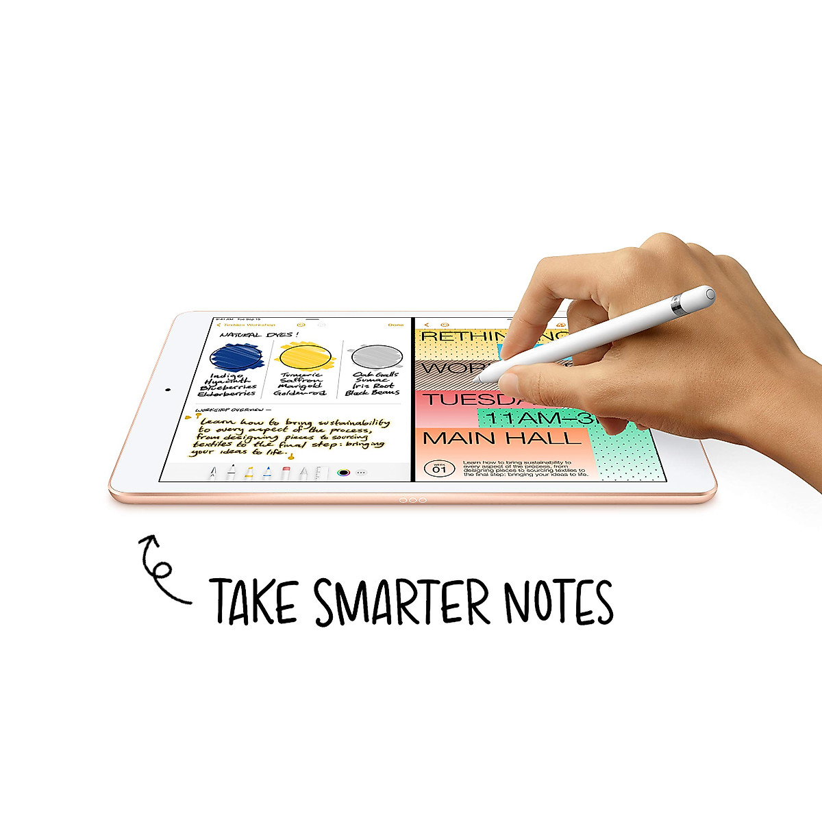 Apple 2020 iPad (10.2-inch, Wi-Fi, 128GB) - Gold (8th Generation)