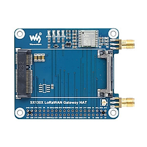 NGW-1set SX1303 915M LoRaWAN Gateway HAT Compatible with Raspberry Pi with L76K Module Standard Mini-PCIe Socket, Long Range Transmission, Large Capacity, Multi-Band Support