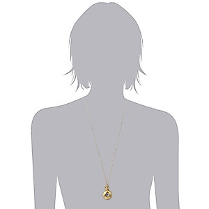 Charles-Hubert, Paris Women's 6764 Gold-Plated Quartz Pendant Watch